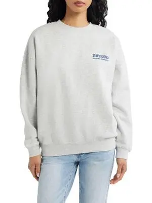 Rip Curl Cotton-blend Logo Sweatshirt - Grey Marle/navy