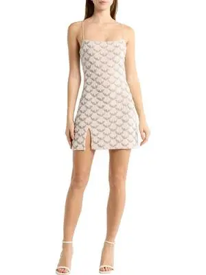 Staud Las Palmas Beaded Minidress - Pearl