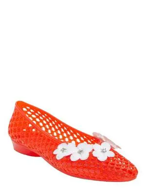 HEAVENLY JELLY Demi Jelly Ballet Flat - Red