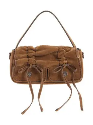 ACNE STUDIOS Micro Multi-Pocket Suede Baguette Bag