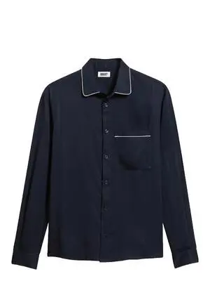 KROST Jordan Regular Fit Piping Button-up Shirt - Dark Navy