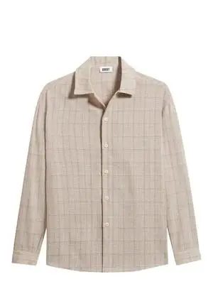 KROST Oversize Plaid Flannel Button-up Shirt - Candied Ginger