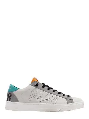 P448 Jack Leather Sneaker - Acqua Orange
