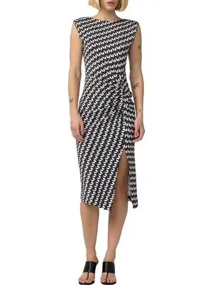 Diane Von Furstenberg Andie Dot Print Jersey Midi Dress - Jelly Dot Mini Multi