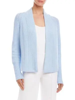 Karen Kane Rib Crop Cardigan - Blue