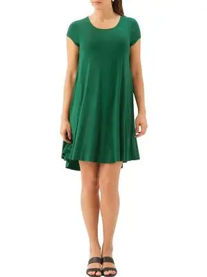 Karen Kane Maggie Cap-sleeve Trapeze Dress - Spruce