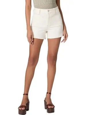 Paige Dani Ultra High Waist Denim Shorts - Toasted Ecru