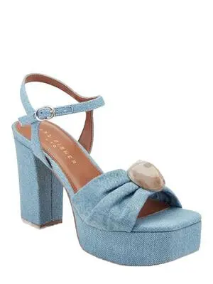 Marc Fisher Candey Platform Sandal - Blue