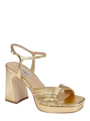 Badgley Mischka Winslet Platform Sandal - Gold Metallic