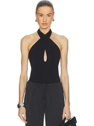 SANS FAFF Cross Bamboo Bodysuit - Black