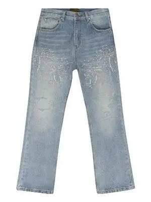BIRTH OF ROYAL CHILD Fireworks Wash Denim Pant - Blue