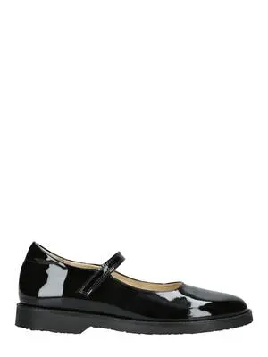 PAPOUELLI Leather Mary Janes - Black