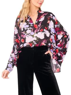 Ted Baker London High Neck Blouse - Rich Black