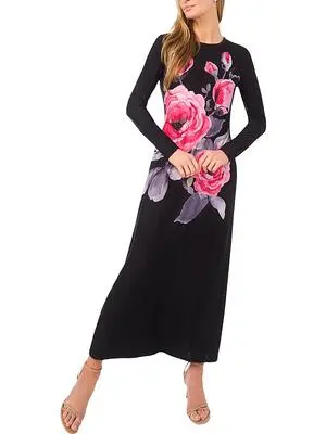 Ted Baker London Eloise Floral Dress - Rich Black
