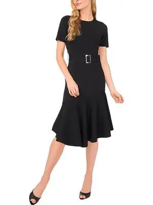 Ted Baker London Ashley Short Sleeve Crewneck Dress - Rich Black