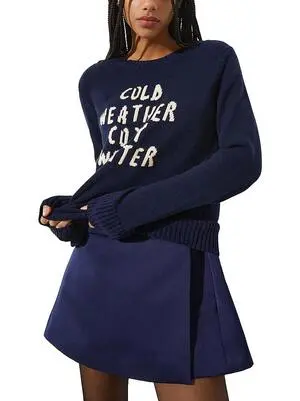 Max & Co. Wool Cashmere Sweater - Navy