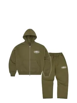 CORTEIZ Island Puff Print Tracksuit - Olive