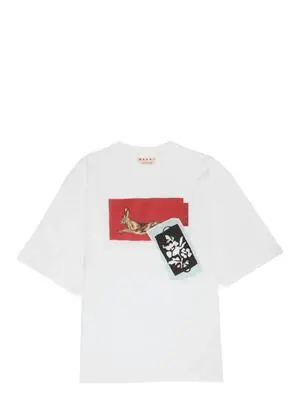 Marni Graphic Print T-shirt - Willy White