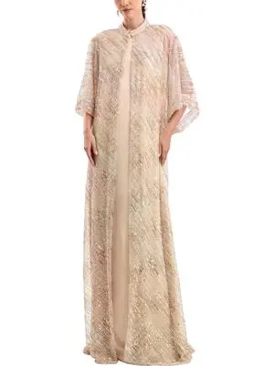 GEMY MAALOUF Sequin Embellished Kaftan - Pink