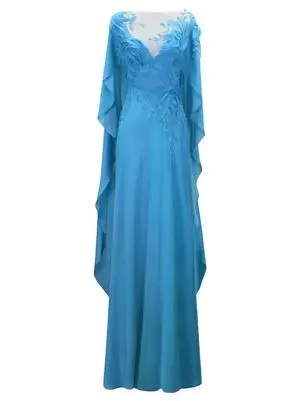 GEMY MAALOUF Ruffled Cape Dress