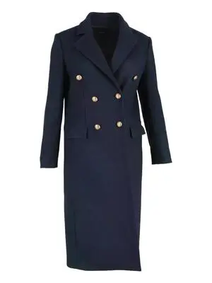JOSEPH Double-breasted Wool Coat - Blue