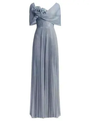 GEMY MAALOUF Draped-panel Gown - Blue