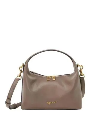 AGNÈS B. Christelle Zipped Leather Tote - Brown