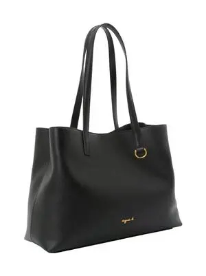 AGNÈS B. Tote Bag With Ring Detail - Black
