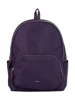 AGNÈS B. Zipped Front Pocket Backpack - Purple