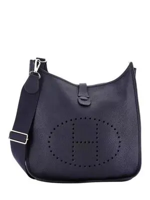 Hermès Evelyne Iii Clemence Gm Crossbody Bag - Blue