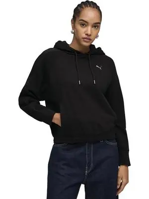 PUMA Hooded Oversized Sweatshirt - Black