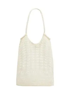 ERES Crochet Shoulder Bag - White