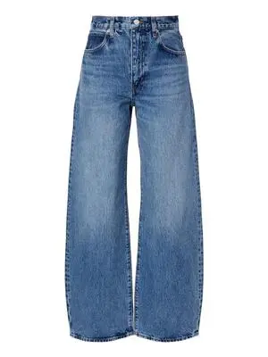 FRAME Bow Barrel-leg Jeans - Blue