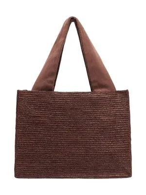 THE ROW Loretta Raffia Tote - Brown
