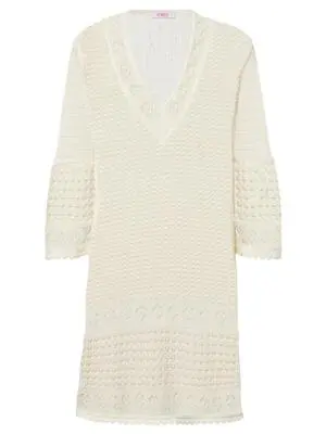 ERES Divina Crochet Minidress - Beige