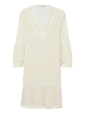ERES Divina Crochet Minidress - White