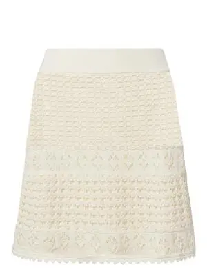 ERES Angela Crochet Miniskirt - Beige