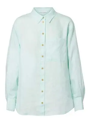 Heidi Klein Corfu Linen Shirt - Blue