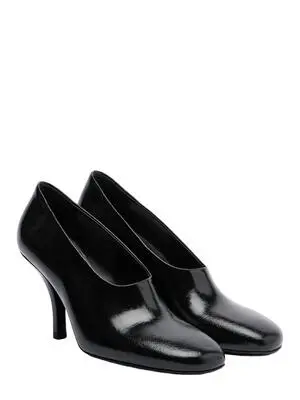 TOTEME Toteme Leather Pumps With Square Toe And Buckle-Fastening Ankle Strap Black