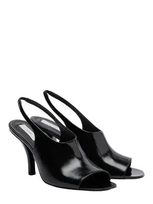 TOTEME Contour Leather Slingback Sandals - Black