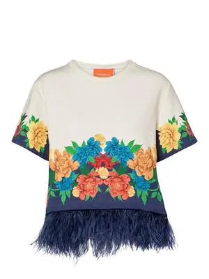 La DoubleJ La Scala Floral T-shirt - White