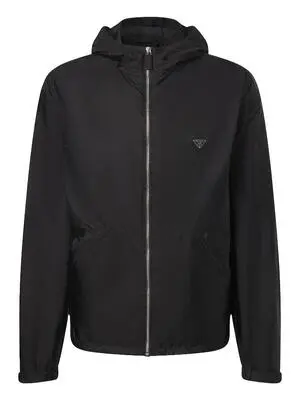 Prada Re-nylon Zip-up Jacket - Black