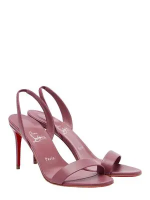 CHRISTIAN LOUBOUTIN O Marilyn 85 Leather Sandals - Purple