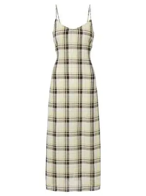 Proenza Schouler Evelyn Plaid Gauze Slip Dress - Multicoloured