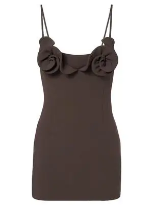 Magda Butrym Wool-blend Minidress - Brown