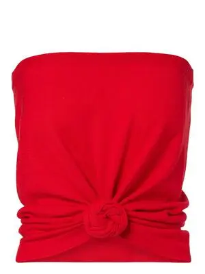 Magda Butrym Wool Top Red