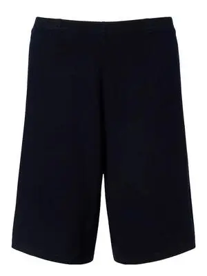 THE ROW Larissa Cotton Bermuda Shorts - Blue
