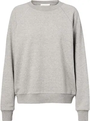 THE ROW Eulalia Cotton And Cashmere Sweatshirt - Grey