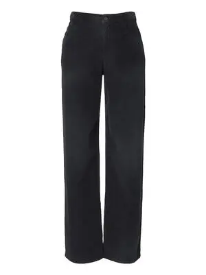 THE ROW Eglitta Cotton Corduroy Wide-leg Pants - Black
