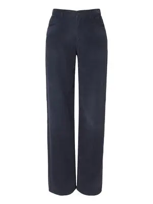 THE ROW Eglitta Cotton Corduroy Wide-leg Pants - Blue